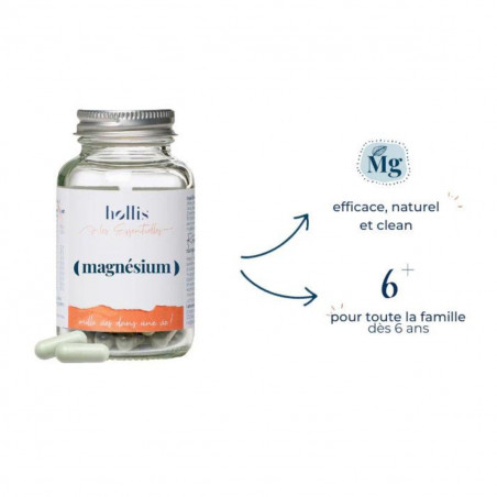 Gélules Magnesium - Hollis |Grandir Nature